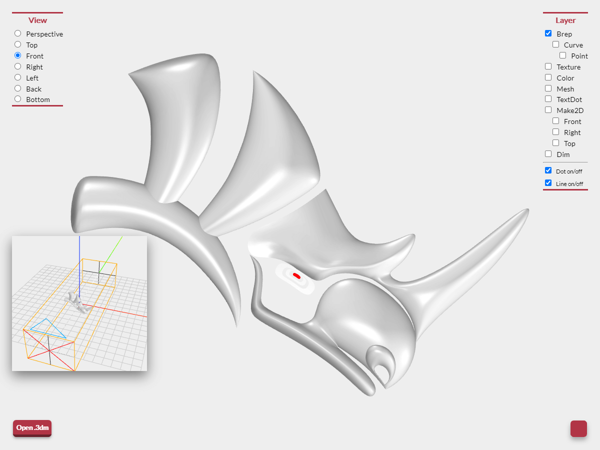 Rhinoceros オンラインビュワー 3dm Viewer を更新 | Blog by MadderCreate